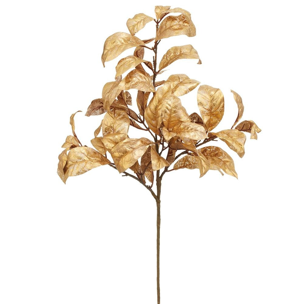 24" Metallic Magnolia Leaf Spray Gold – Amber Marie and Company