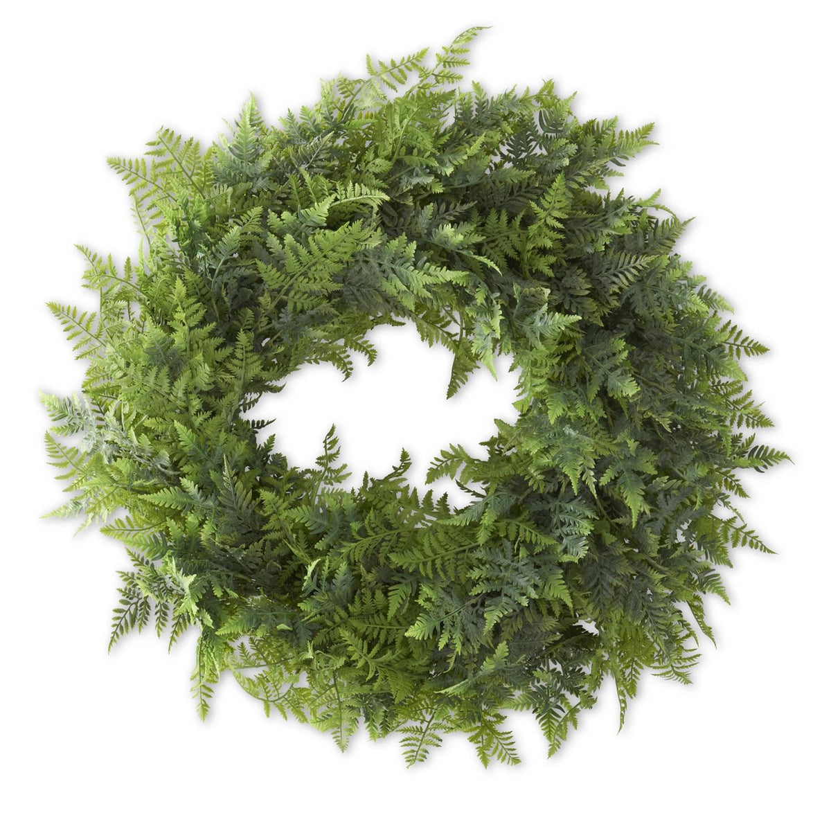 30 Inch Fern Wreath - Plastic & Twig Base Home Decor – Amber Marie and ...